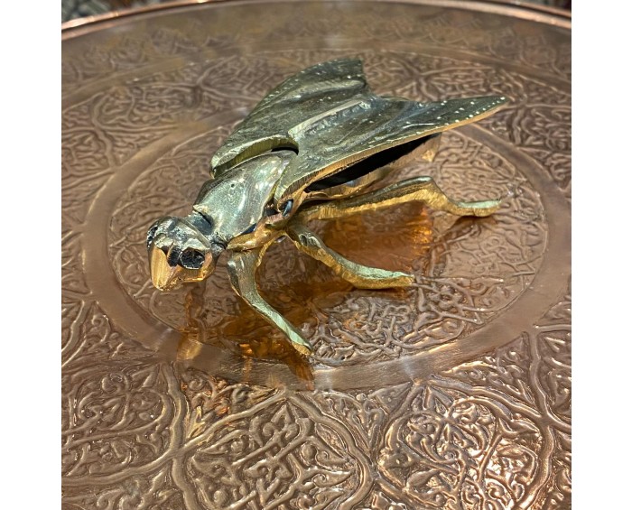Brilliant Buzz: Handmade Brass Fly Figure- 7 Cm / 2,9 inches