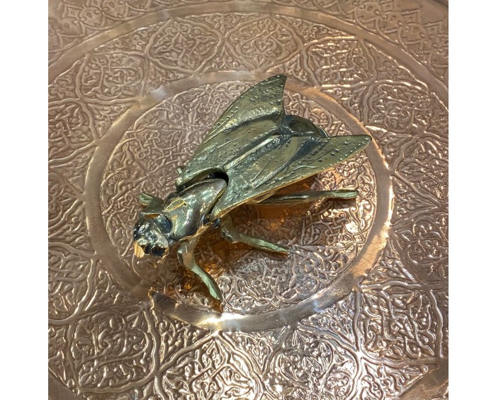 Brilliant Buzz: Handmade Brass Fly Figure- 7 Cm / 2,9 inches