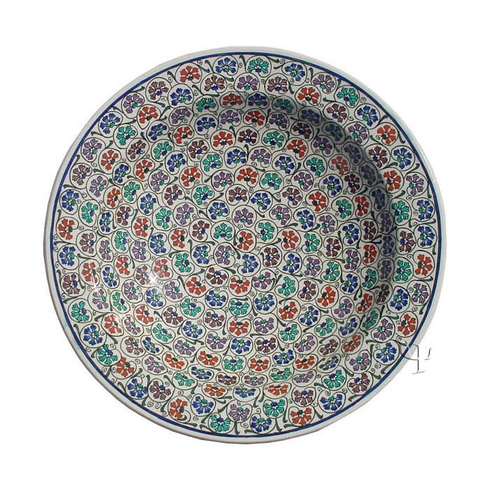 Iznik Design Ceramic Plate - Carnation