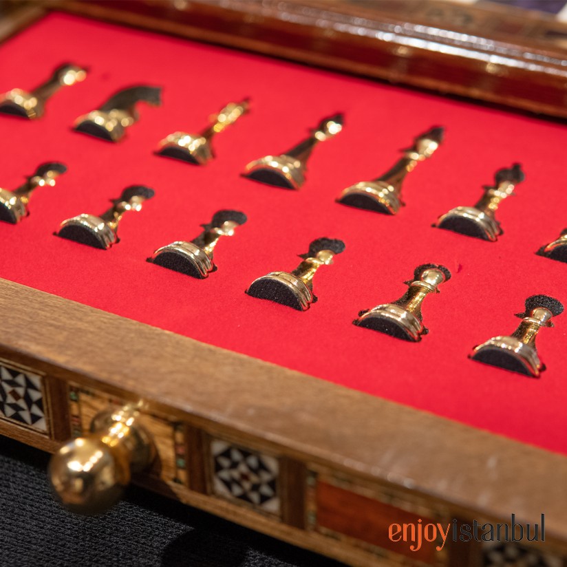 Enchanted Amethyst: Medium-Sized Violet Handmade Chess Set with Walnut ...