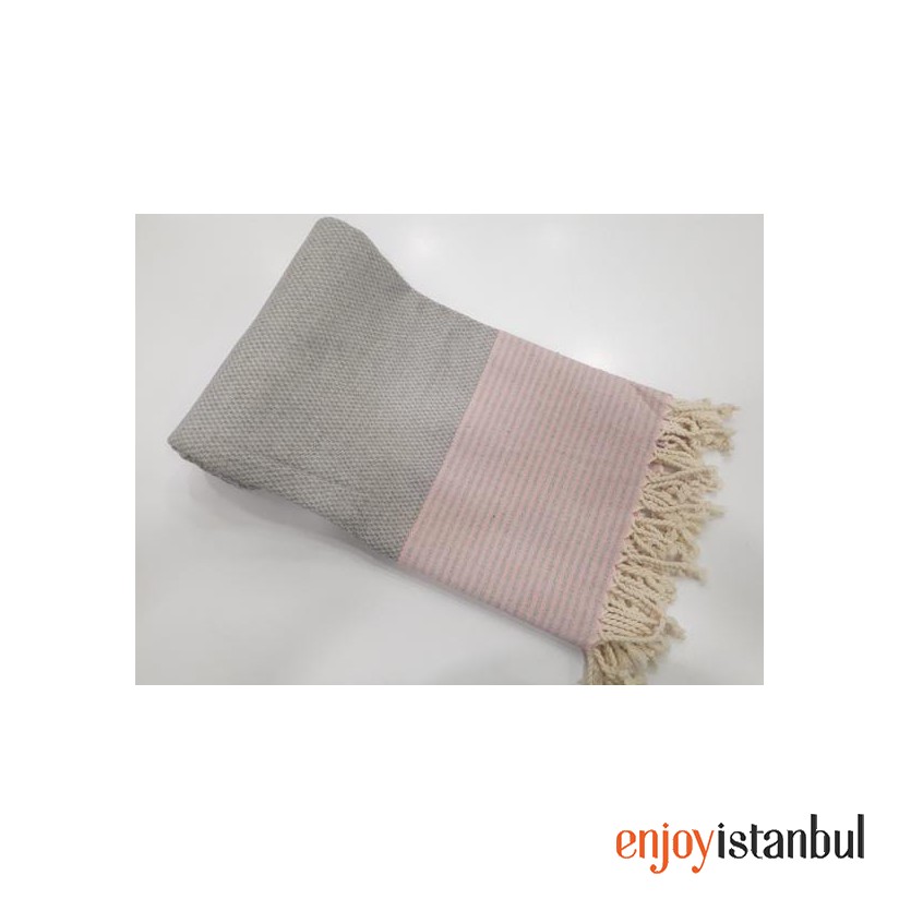 Pink and Gray Bath Towel: Where Elegance Meets Comfort