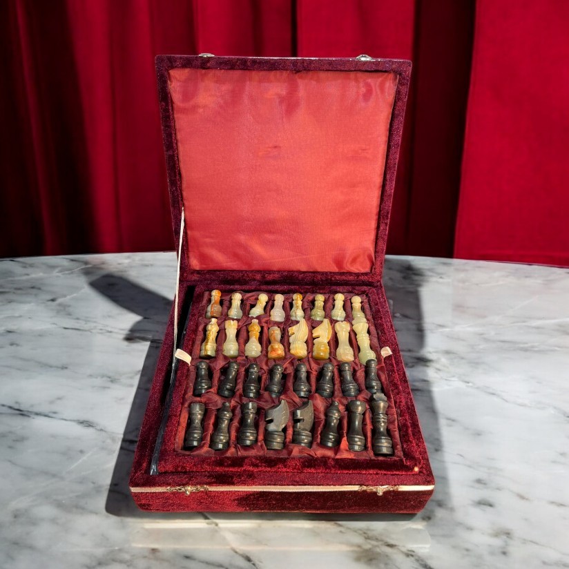 Elegant Handmade 20x20 Marble Chess Set