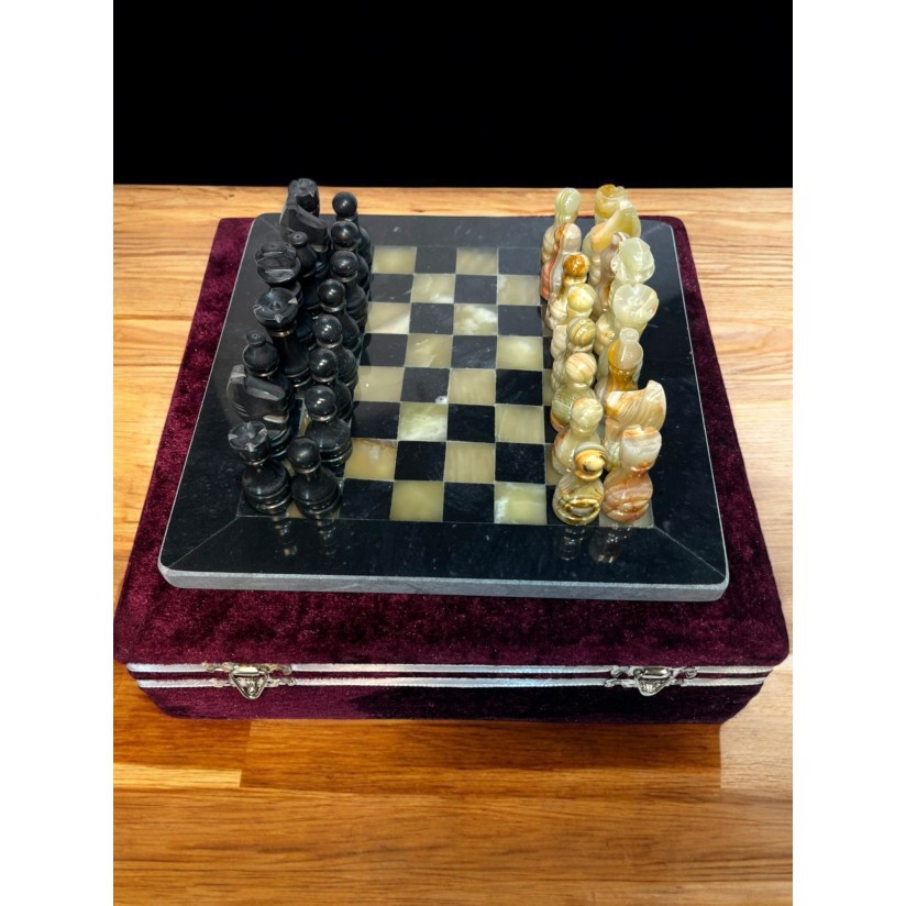 Elegant Handmade 20x20 Marble Chess Set