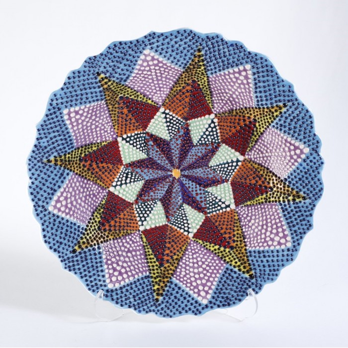 Handmade Ceramic Plate - Mandala Design