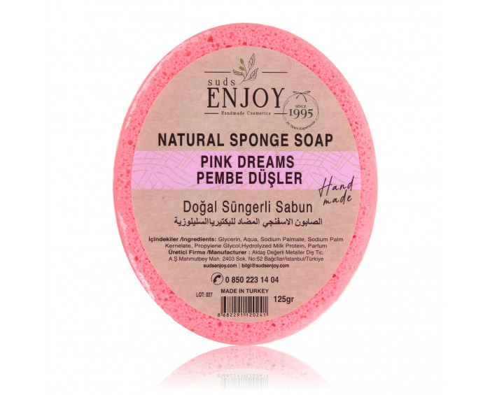 Natural Sponge Soap - Pink Dreams